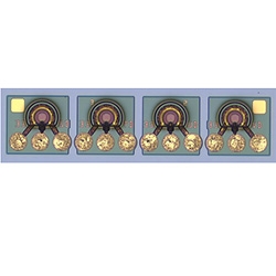 100-Gb/s InGaAs, 1×4 Array PIN Photodiode with 250-μm GSG Channel ...