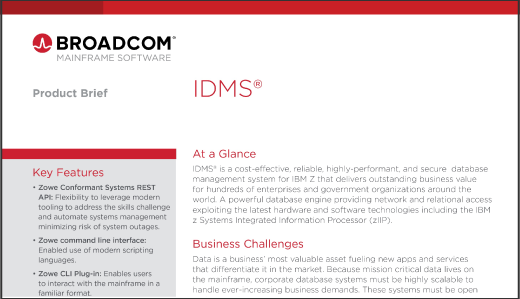 IDMS™ | Relational Database Management System (RDBMS)