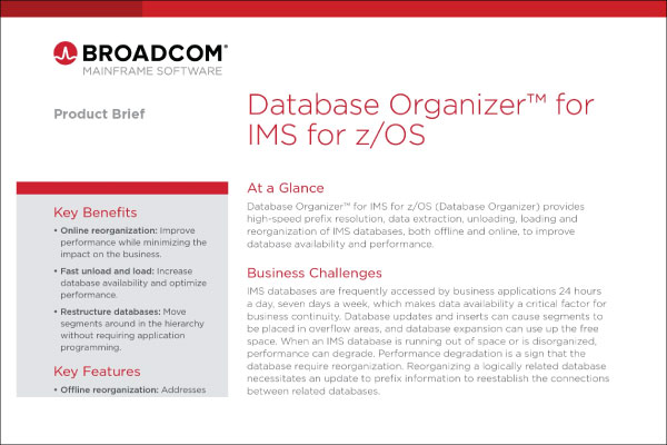Database Organizer™ for IMS for z/OS