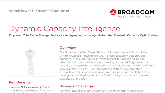 Dynamic Capacity Intelligence